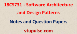 18CS731 Software Architecture and Design Patterns Notes - VTUPulse.com