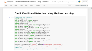 Credit Card Fraud Detection Using Machine Learning Project - VTUPulse.com