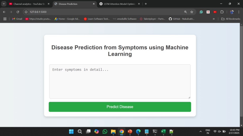 Disease Prediction from Symptoms using Deep Learning with Flask App ...