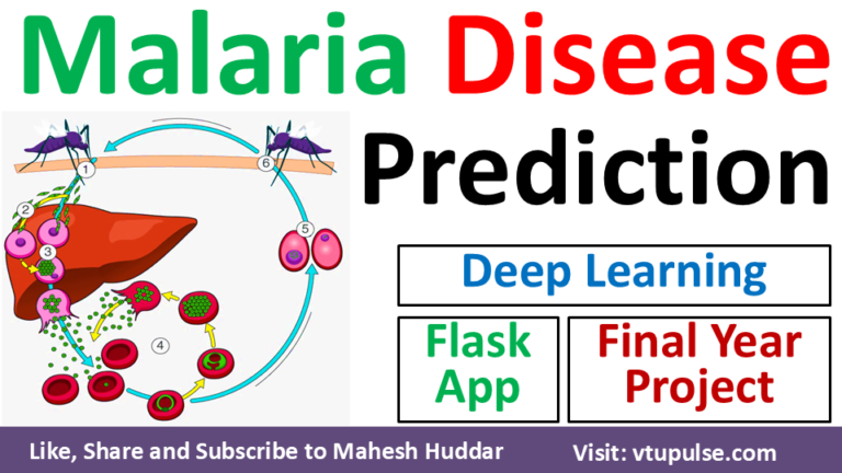 Malaria Disease Prediction System using Deep Learning with Flask App ...
